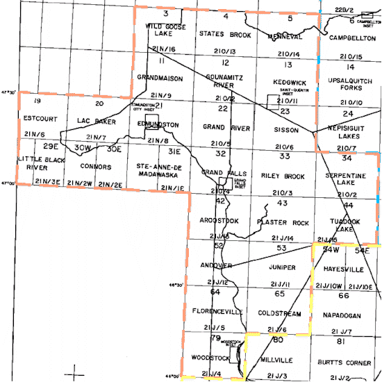 SNB - Edmundston Map