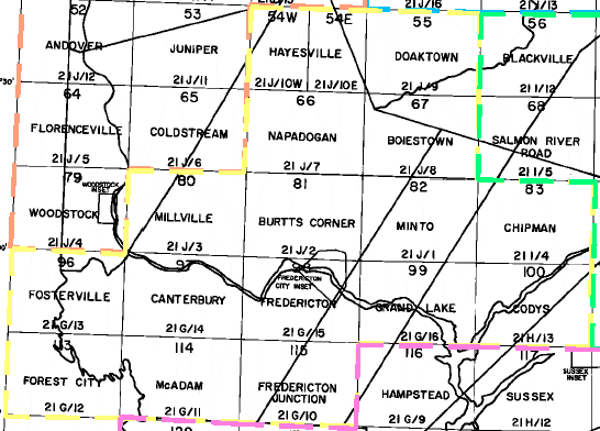 SNB - Fredericton Map